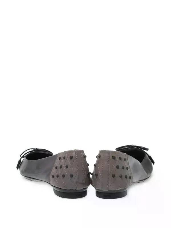 TOD'S Studded Ballerina Flats - Black