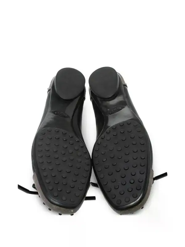 TOD'S Studded Ballerina Flats - Black