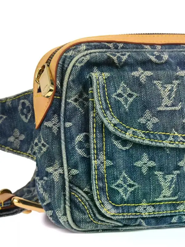LOUIS VUITTON 2007 Monogram Denim Belt Bag