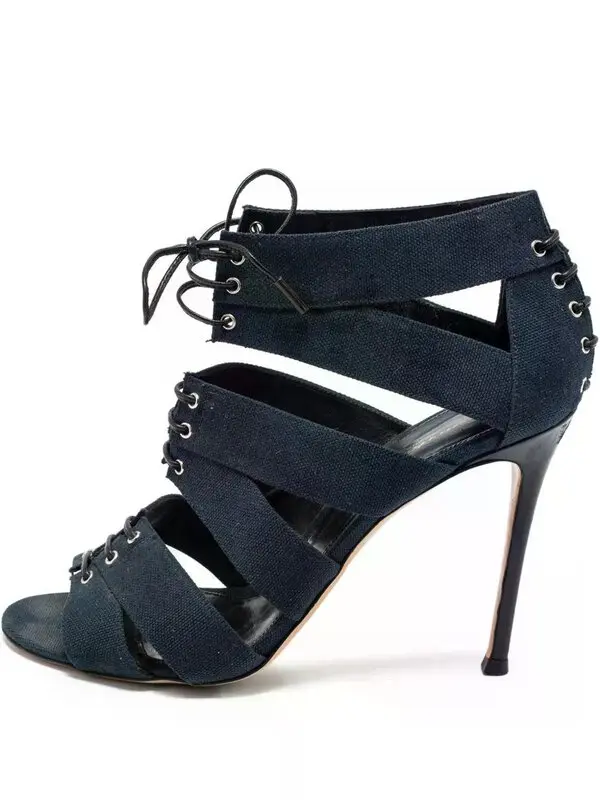 GIANVITO ROSSI 110mm Lace-up Strappy Sandals