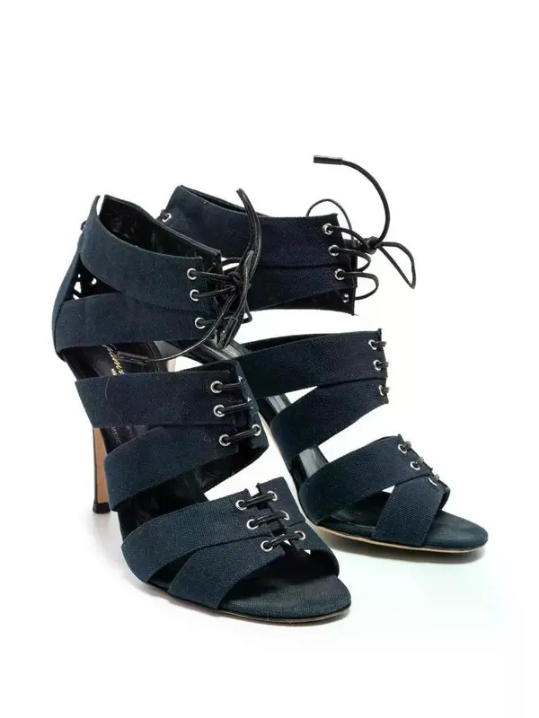 GIANVITO ROSSI 110mm Lace-up Strappy Sandals