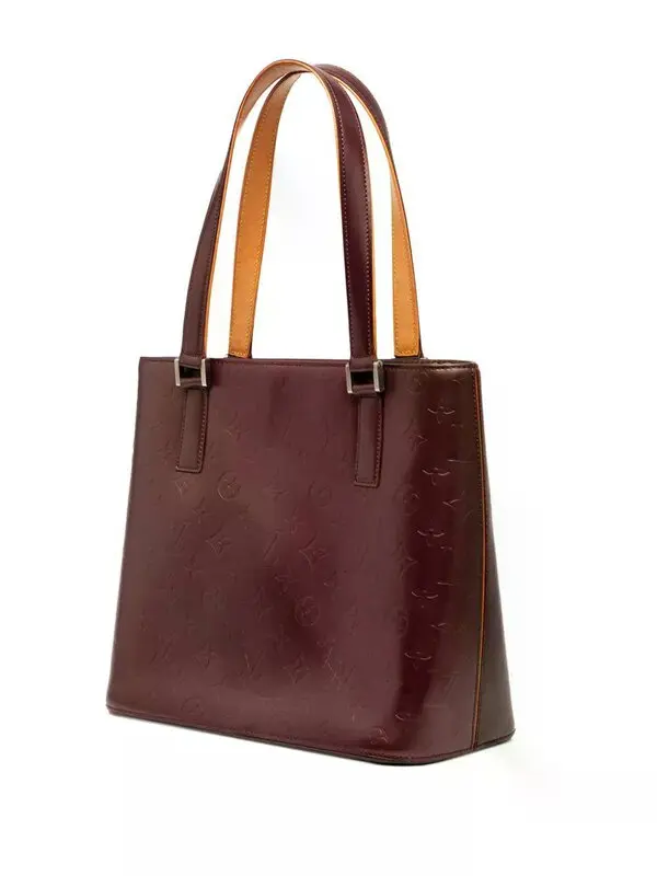 LOUIS VUITTON 2002 Monogram Mat Stockton Tote Bag - Red