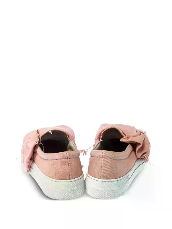 Joshua Sanders Bow Canvas Sneakers