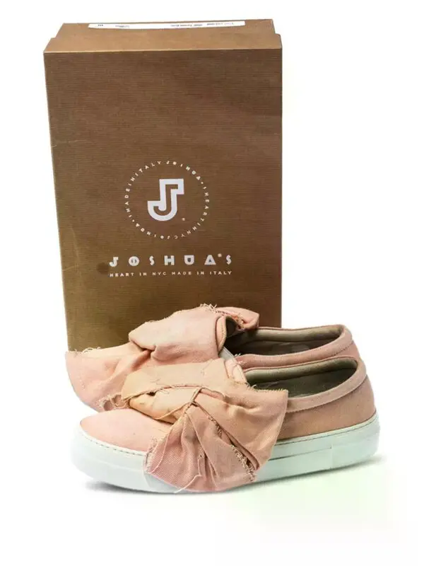 Joshua Sanders Bow Canvas Sneakers