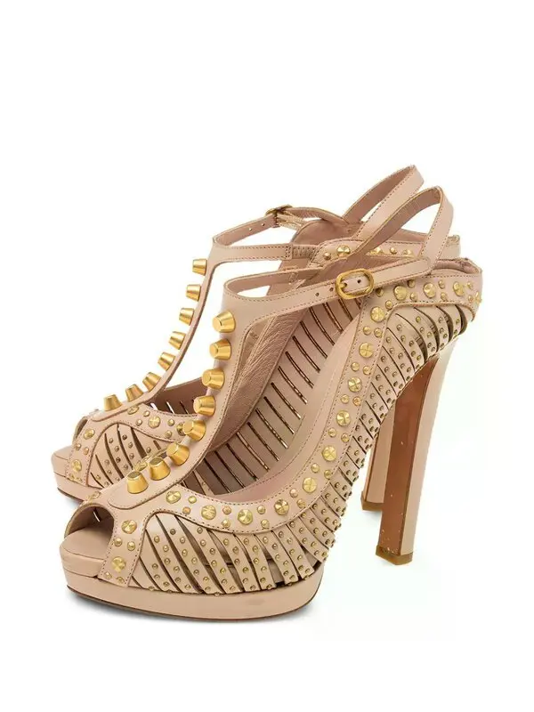 Alexander McQueen 134mm Stud-embellished Platform Sandals
