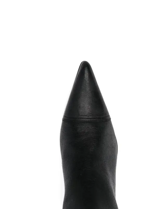 ROMEO GIGLI 1990s Strap-detail Ankle Boots - Black