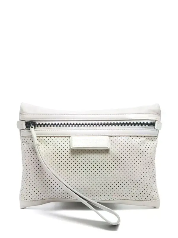 Bottega Veneta 2010-2020 Small Perforated Clutch Bag - Neutrals