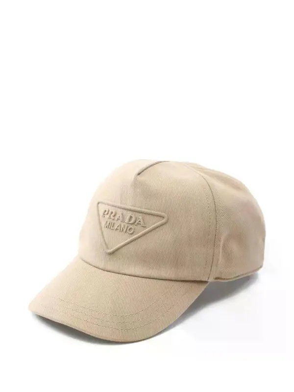 Prada 2020s Cotton Cap - Neutrals