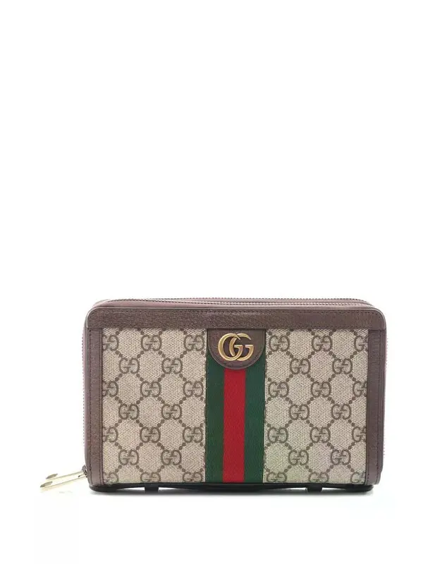 Gucci 2020s Gg Supreme Ophidia Wallet - Neutrals