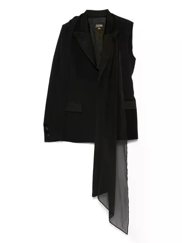 JEAN PAUL GAULTIER 2000s One-sleeve Jacket With Attached Scarf