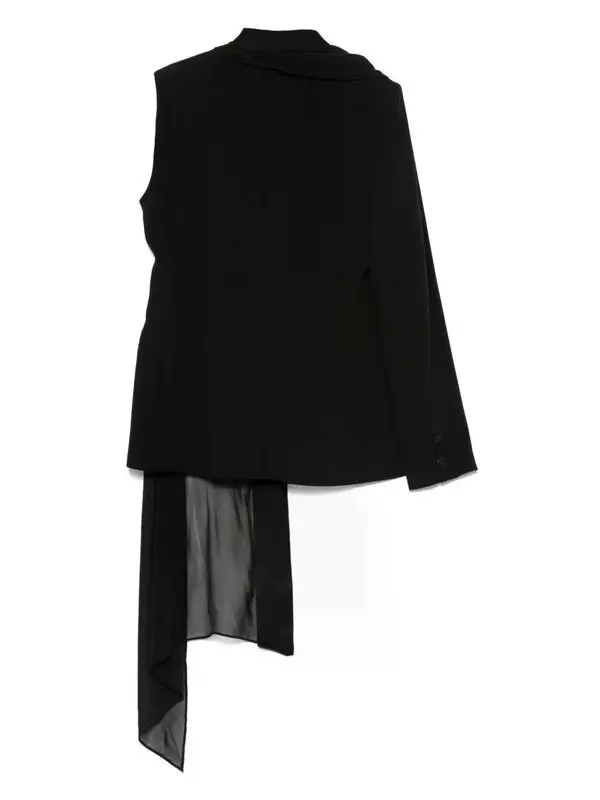 JEAN PAUL GAULTIER 2000s One-sleeve Jacket With Attached Scarf