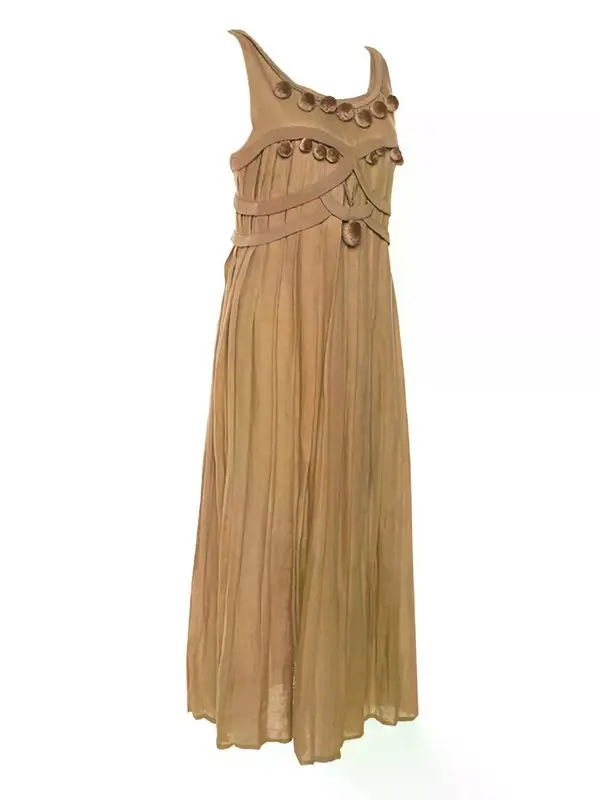 Bottega Veneta Pleated Pom-pom Dress
