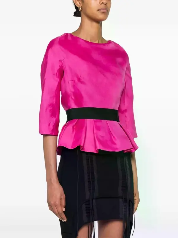 Dior X Raf Simons 2010s Peplum Blouse