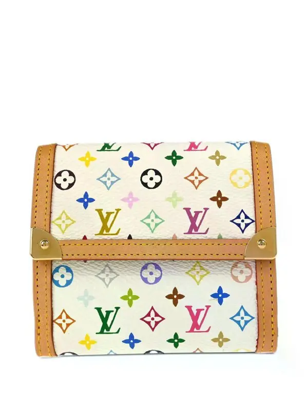LOUIS VUITTON X Takashi Murakami 2005 Monogram Wallet - White