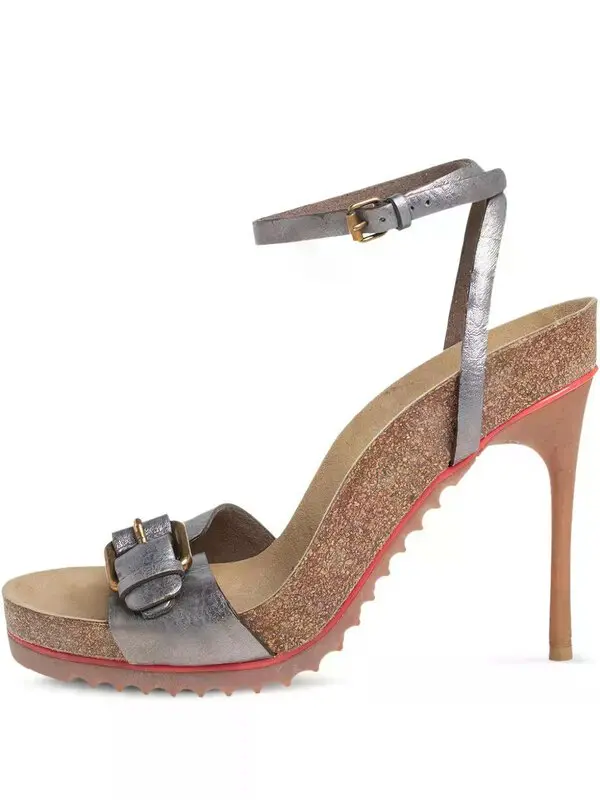 Stella McCartney 105mm Buckled Sandals - Silver