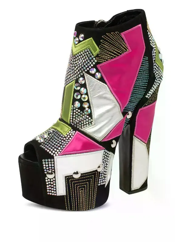 GIUSEPPE ZANOTTI 145mm Crystal-embellished Heeled Boots