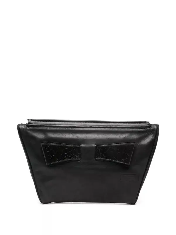 Versace 1980s Leather Clutch Bag
