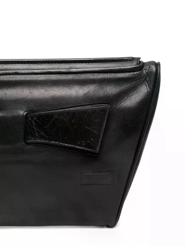 Versace 1980s Leather Clutch Bag