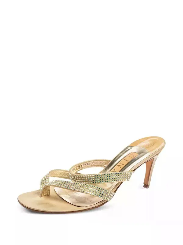 GINA 75mm Crystal-embellished Sandals
