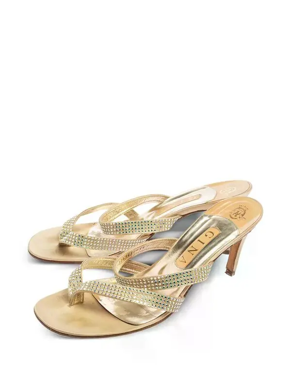 GINA 75mm Crystal-embellished Sandals