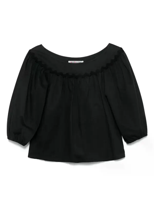 Saint Laurent 1970s Gabardine Blouse