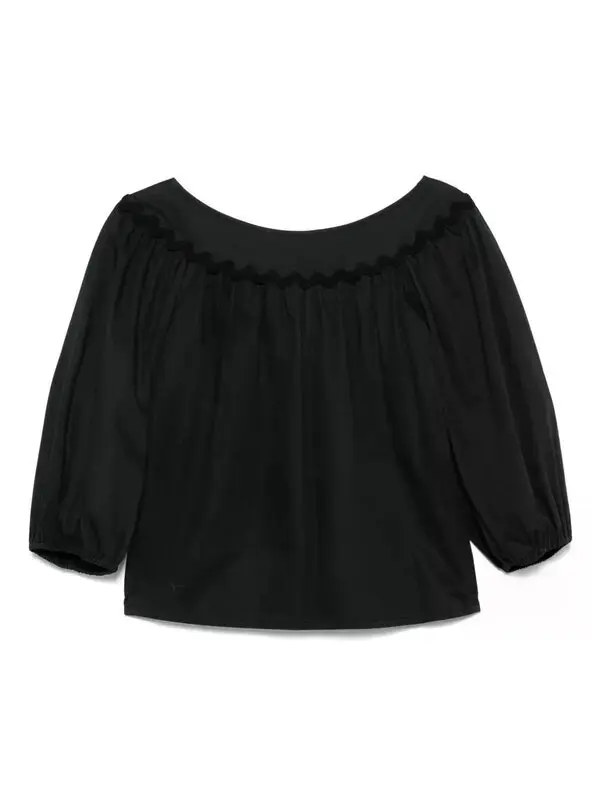 Saint Laurent 1970s Gabardine Blouse
