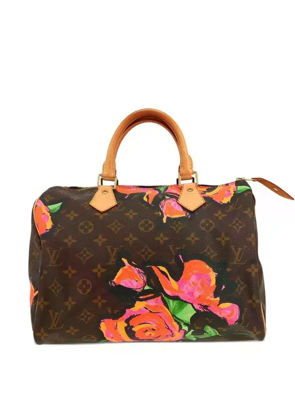 LOUIS VUITTON 2009 Speedy Monogram Canvas Tote Bag - Brown