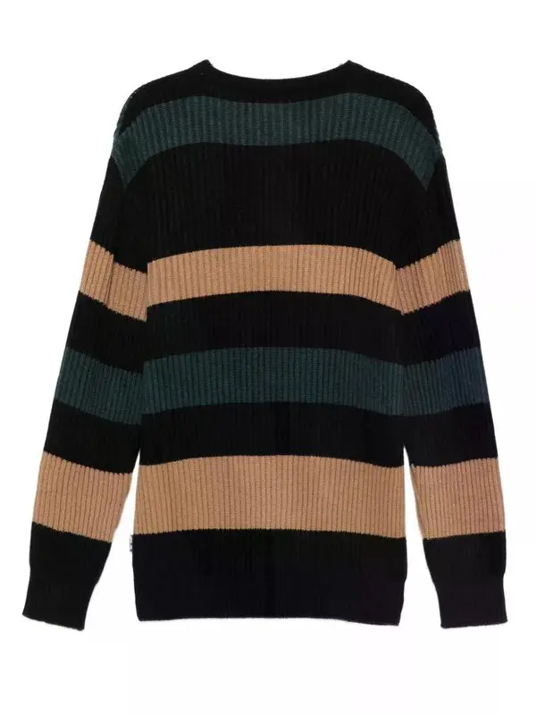 Gianfranco Ferre 1997 Striped Ribbed Sweater