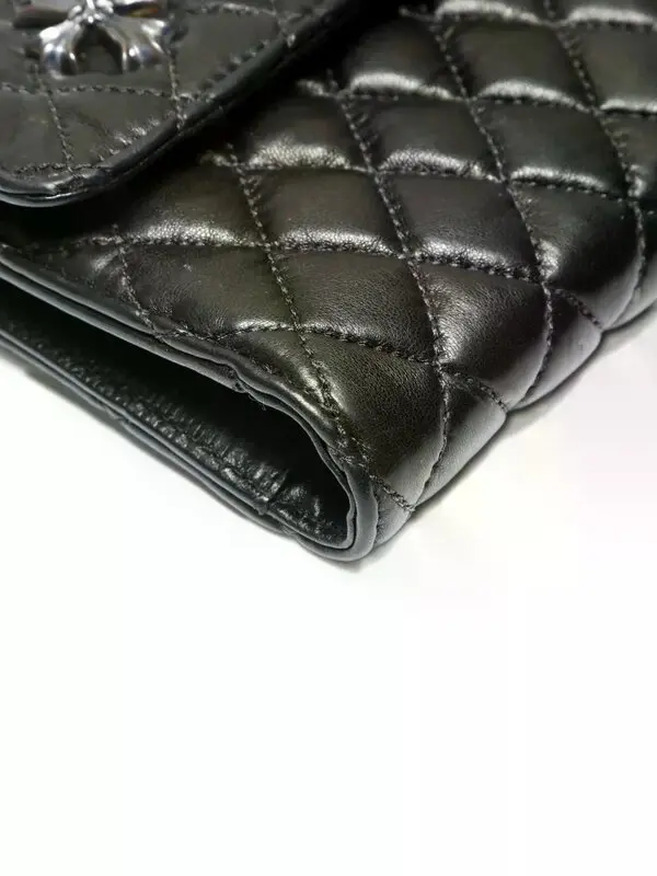 Chrome Hearts 2010 Logo-plaque Quilted Wallet