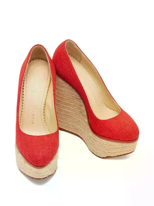 CHARLOTTE OLYMPIA Rope Wedge Pumps