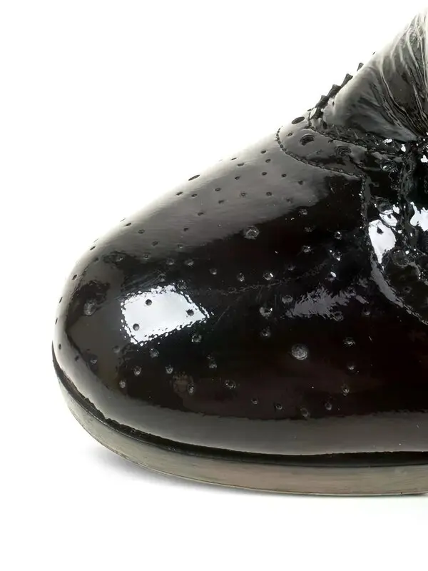 Miu Miu Patent-leather Block Heel Boots