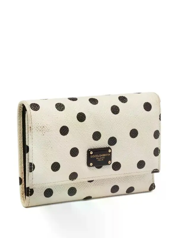 Dolce & Gabbana Polka-dot Leather Wallet
