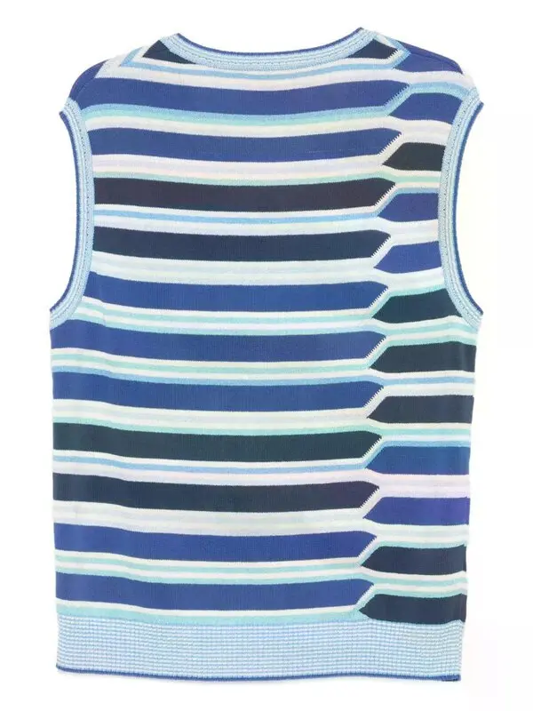 Missoni 2000s Striped Knit Vest