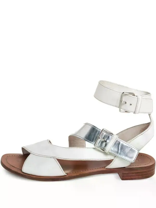 Prada Leather Buckle Sandals