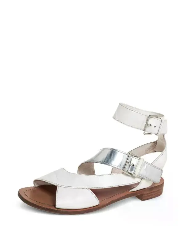 Prada Leather Buckle Sandals