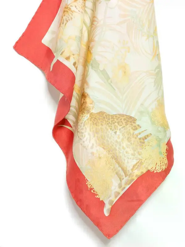 FERRAGAMO 1980s Silk Scarf - Neutrals