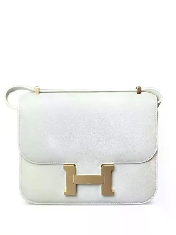 Hermès Constance 18 Mini Shoulder Bag Miroir Veau Swift-leather Gold-hardware - White