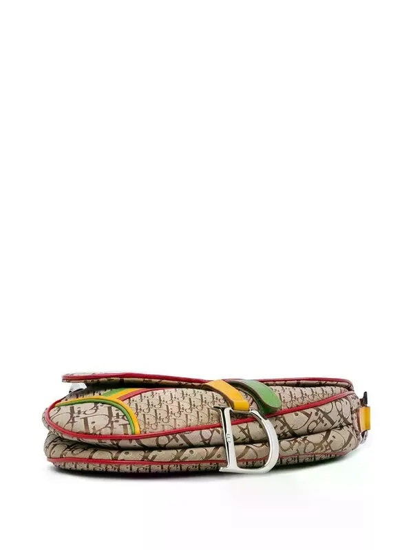 Dior Diorissimo Rasta Saddle Shoulder Bag - Brown