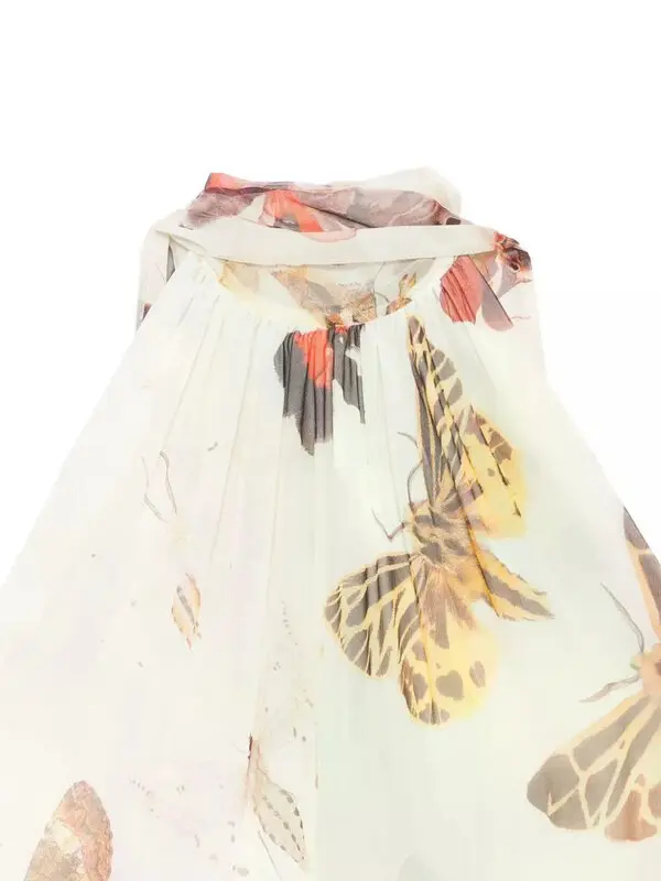 Alexander McQueen 2000s Butterfly-print Top