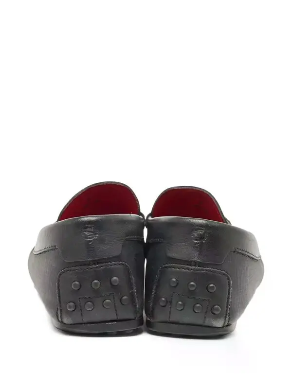 FERRAGAMO Leather Driver Loafers