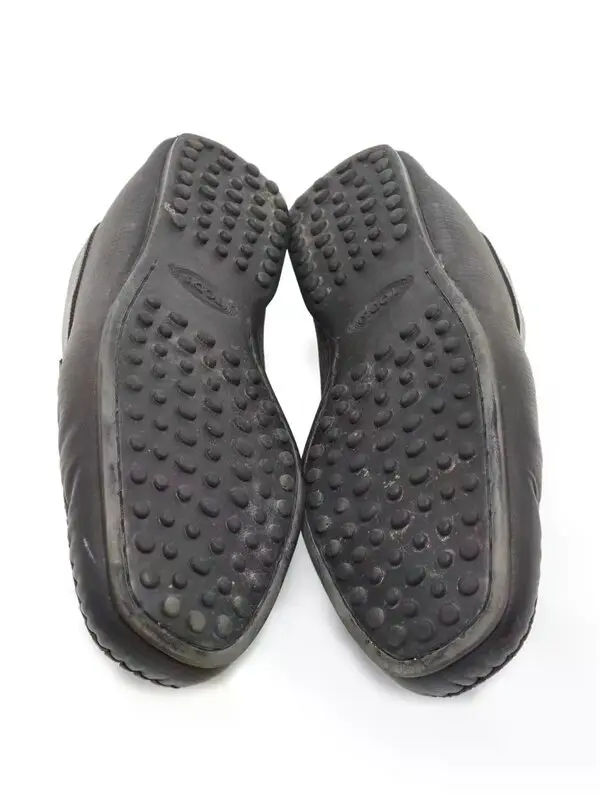 FERRAGAMO Leather Driver Loafers