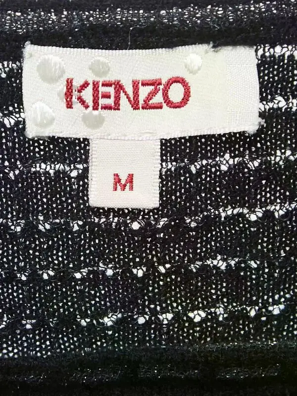 Kenzo Metallic Stripe Wool Dress