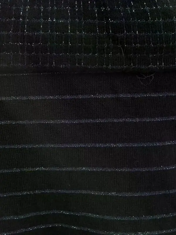 Kenzo Metallic Stripe Wool Dress