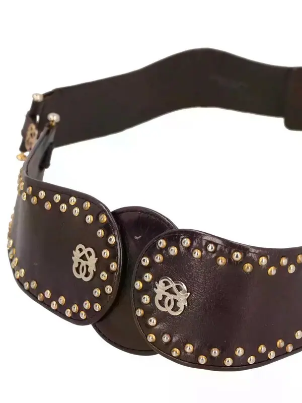 PIROVANO VINTAGE Stud-embellished Belt
