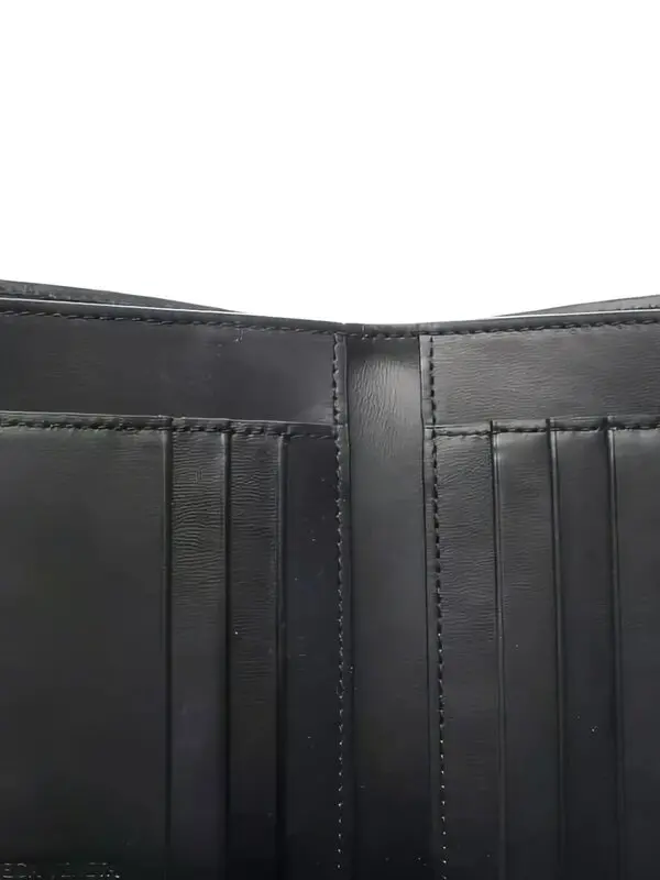Bottega Veneta 2020s Signature Intrecciato Design Leather Wallet - Black