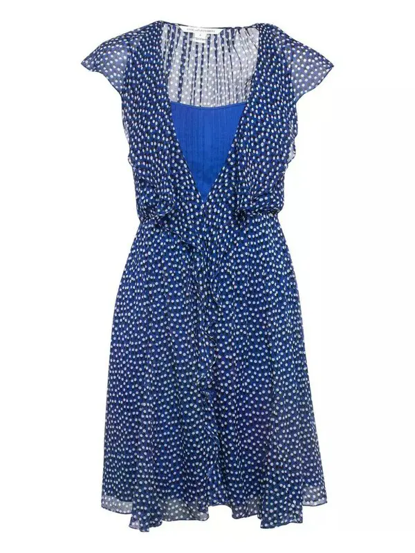 Diane Von Furstenberg Polka Dot-pattern Silk Dress