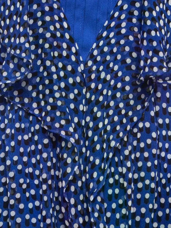 Diane Von Furstenberg Polka Dot-pattern Silk Dress