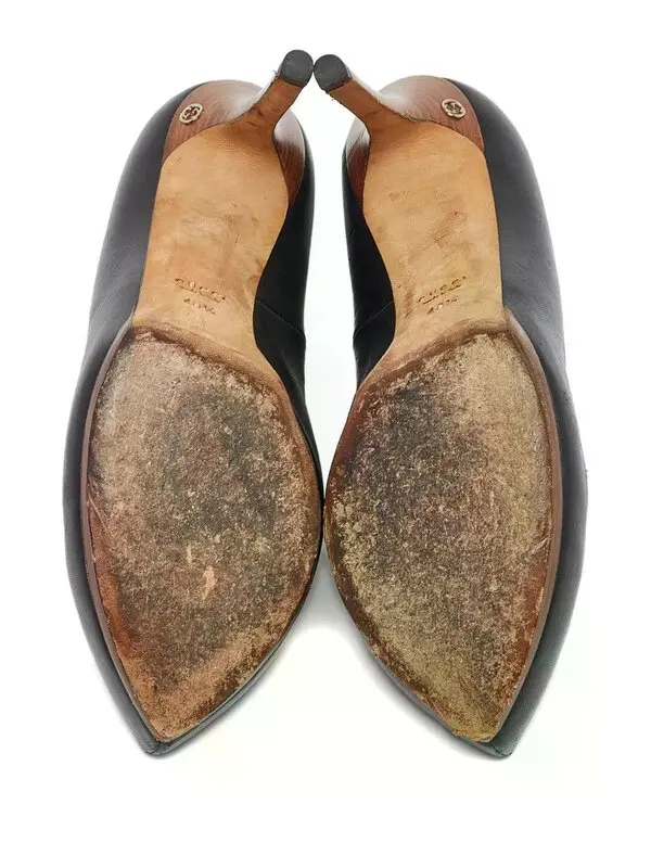 Gucci 2024 100mm Leather Pumps