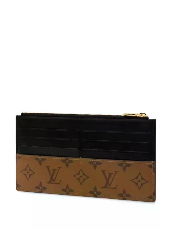 LOUIS VUITTON 2021-2025 Monogram Reverse Slim Purse Long Wallets