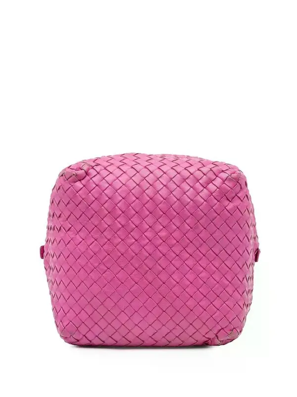 Bottega Veneta 2011 Nappa Intrecciato Cube Crossbody Bag - Pink